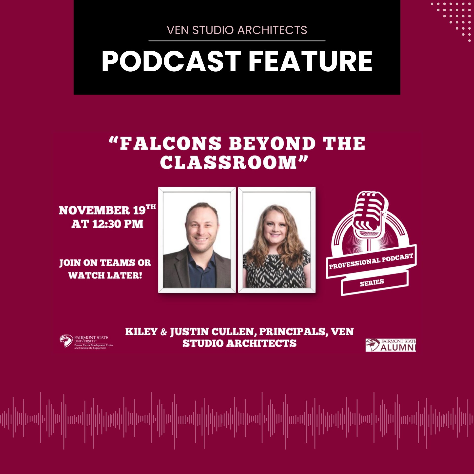 Fairmont State University - Podcast Interview - Ven Studio Architects